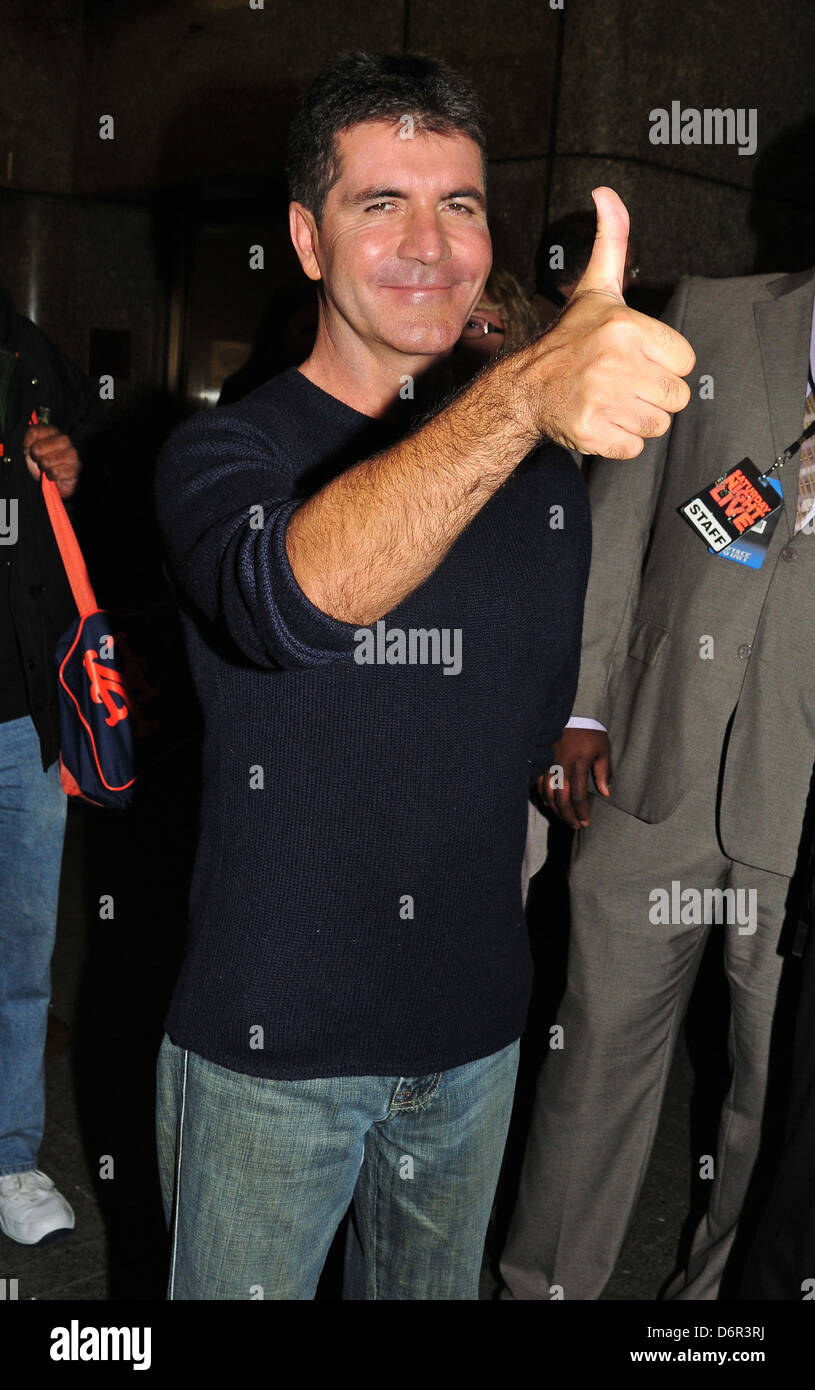 Simon Cowell outside NBC studios for an appearance on 'Late Night with ...