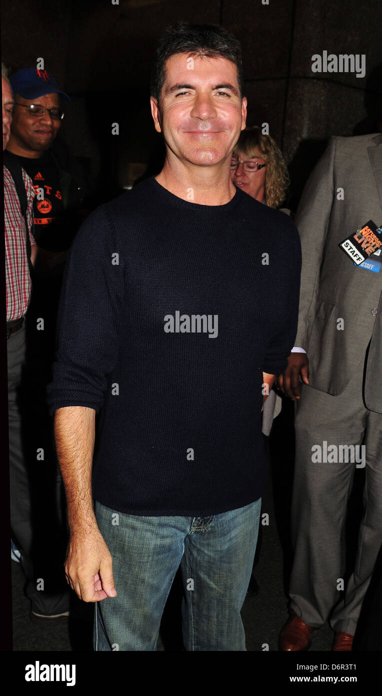 Simon Cowell outside NBC studios for an appearance on 'Late Night with ...