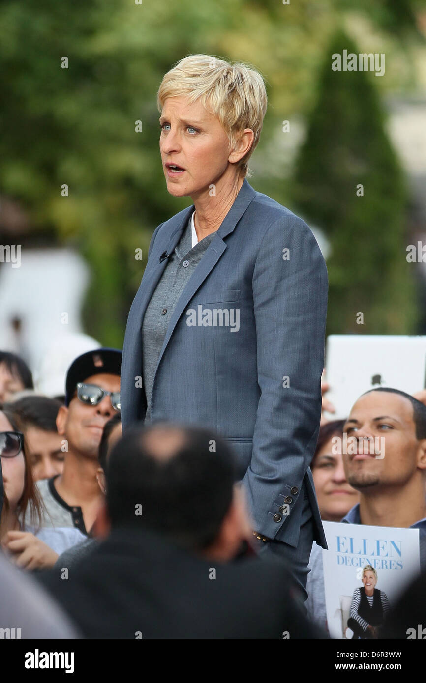Ellen DeGeneres at The Grove to film an appearance for the ...