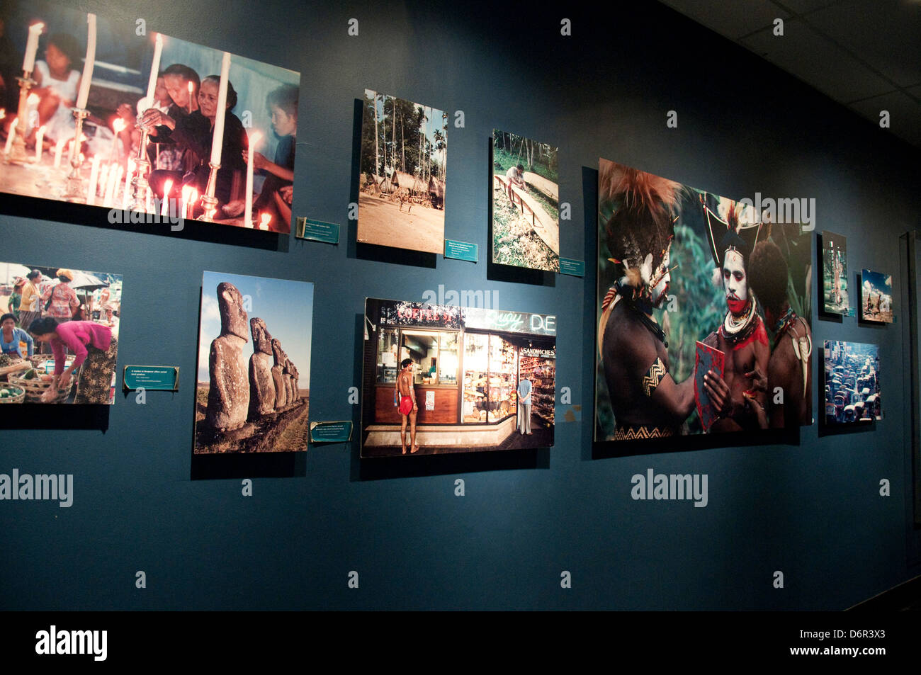 Hall of Pacific Peoples in the American Museum of Natural History, New ...