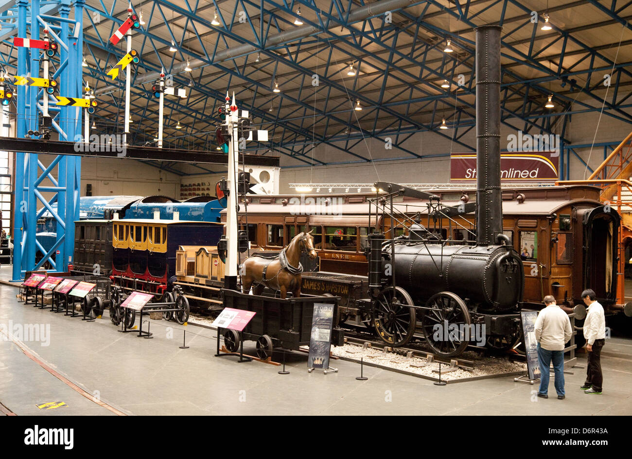 York railway museum rocket hi-res stock photography and images - Alamy