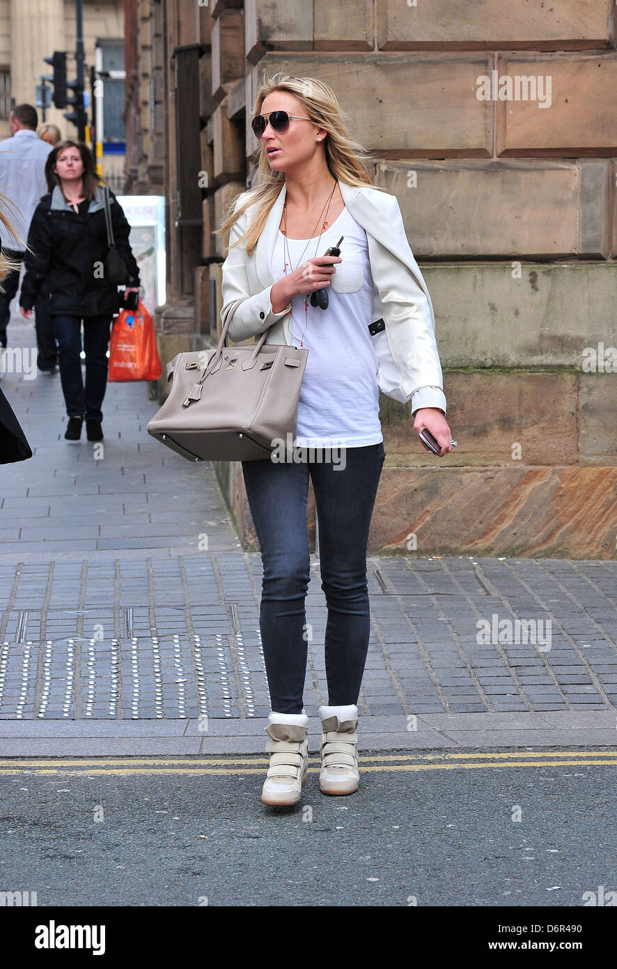 Alex Curran aka Alex Gerrard heading out for lunch with a friend in ...