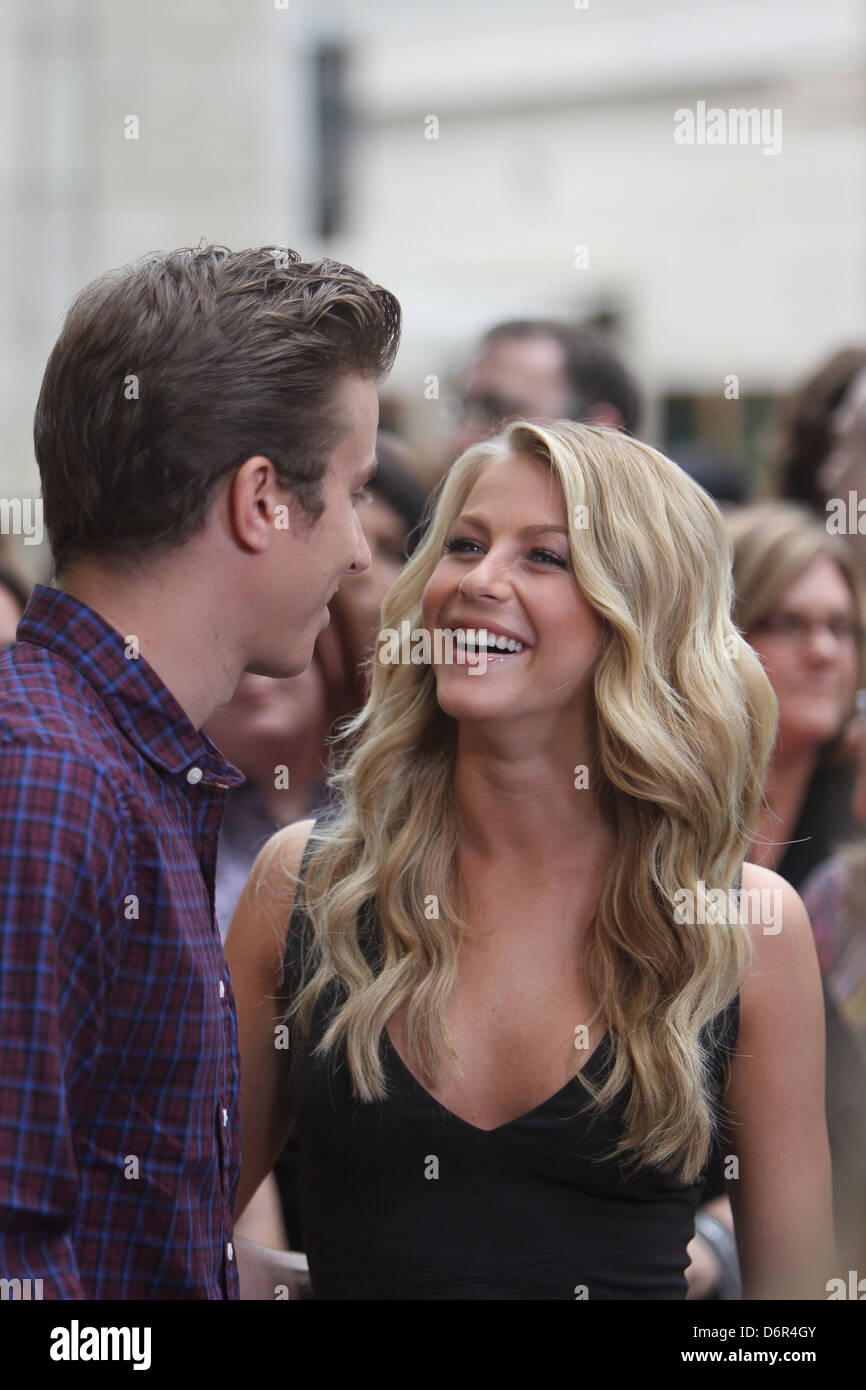 Kenny Wormald, Julianne Hough Celebrities are seen at The Grove while ...