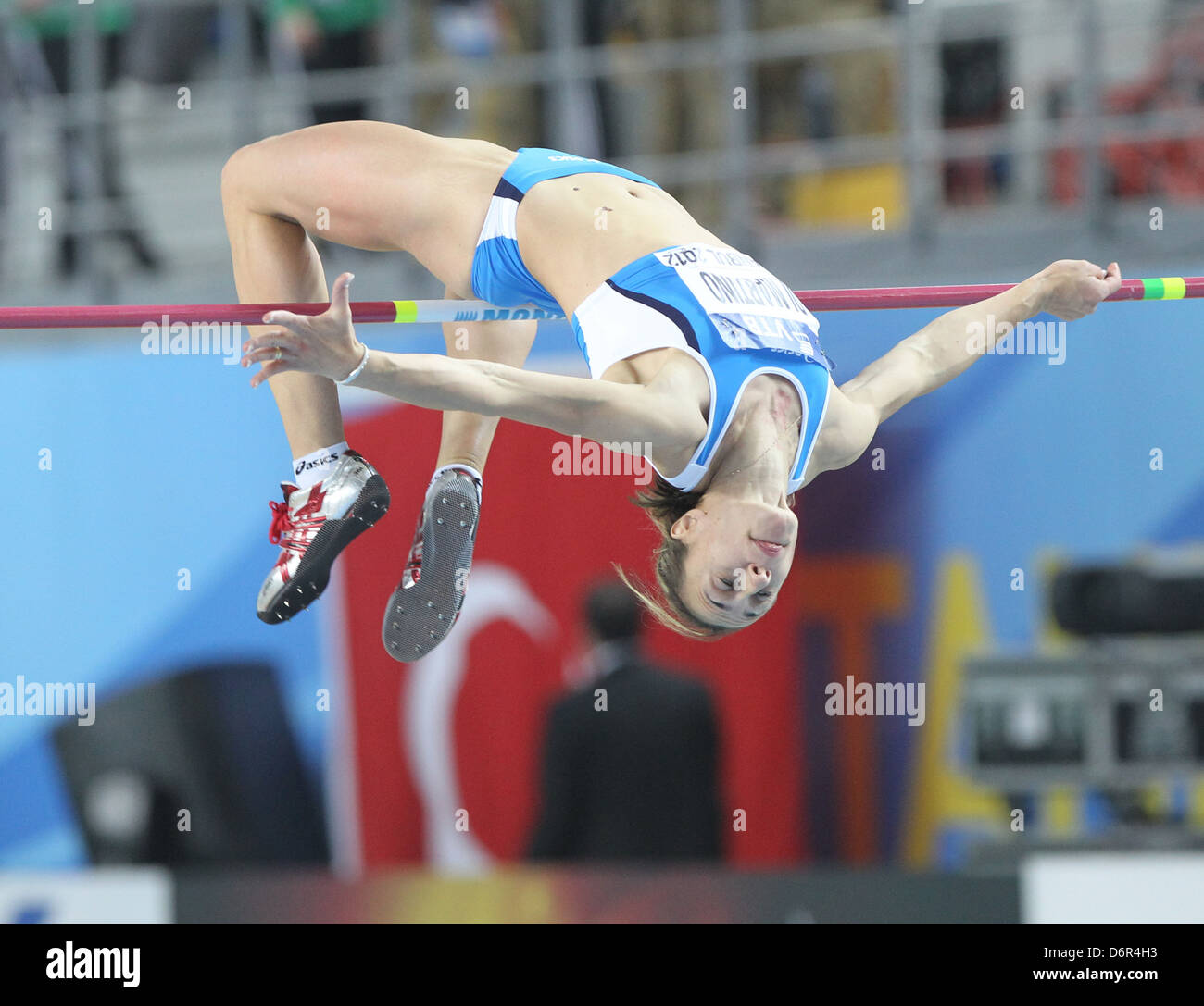 Antonietta Di Martino of Italy competes in the Women's High Jump ...