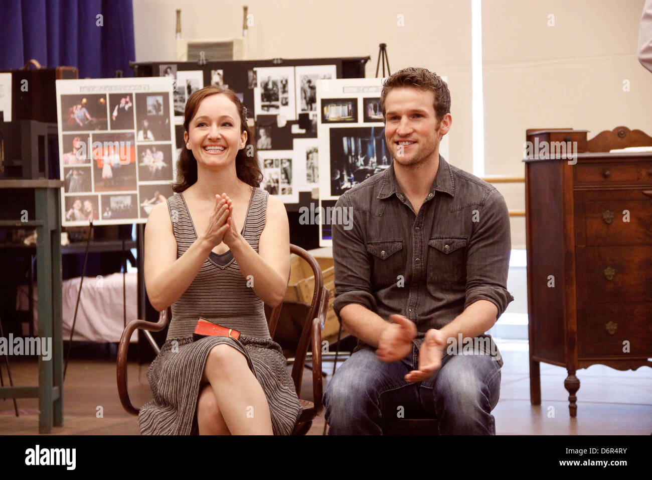 Melissa van der Schyff and Claybourne Elder Photo call and rehearsal ...