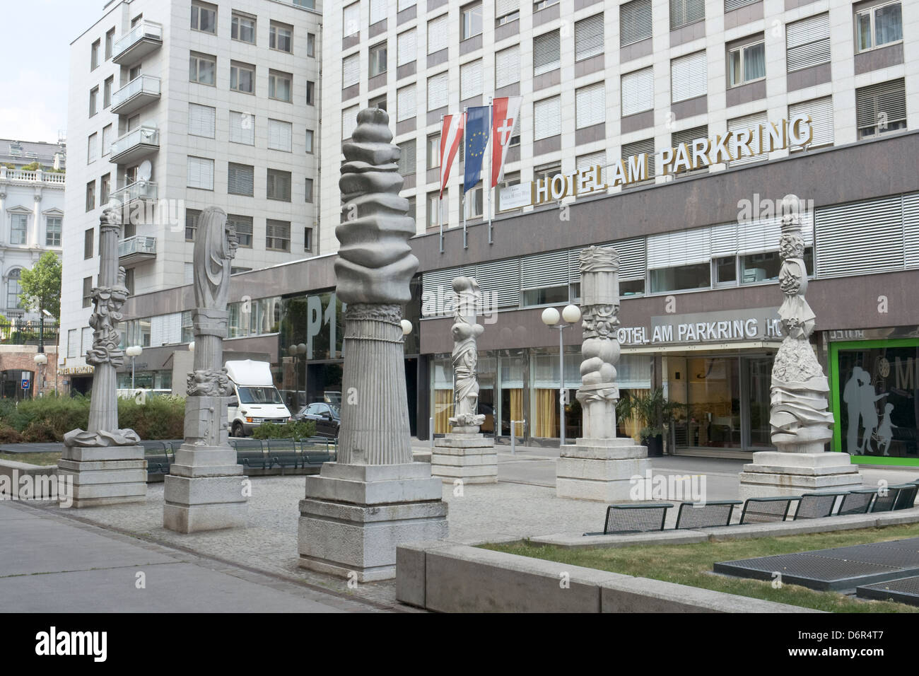 Modern sculptures in Vienna Stock Photo - Alamy