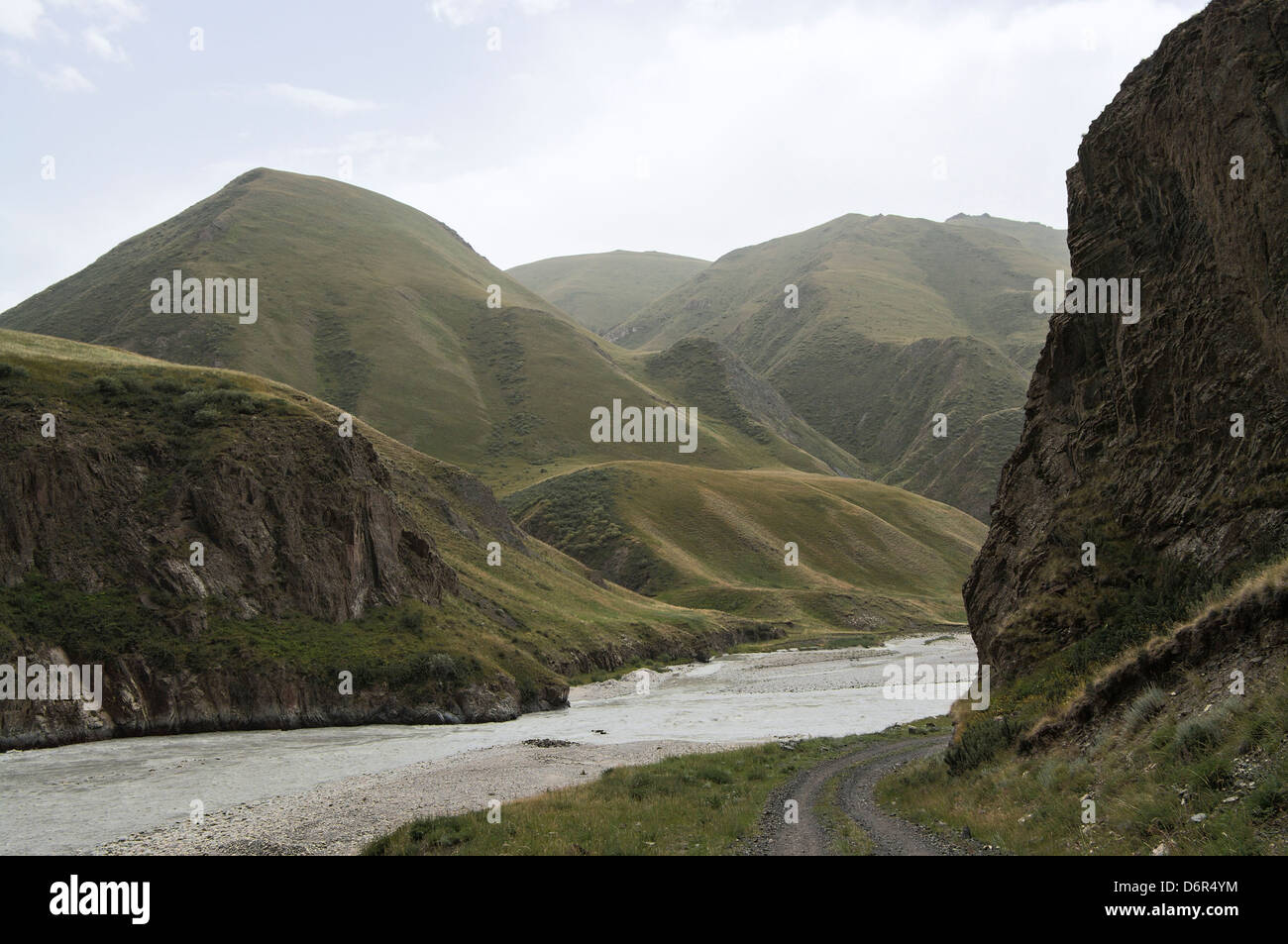 mountain river tien-shan Stock Photo - Alamy