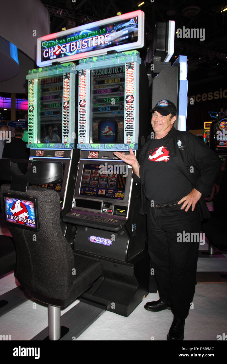 Actor Dan Aykroyd unveils Ghostbusters slot machine and cuts ribbon at ...