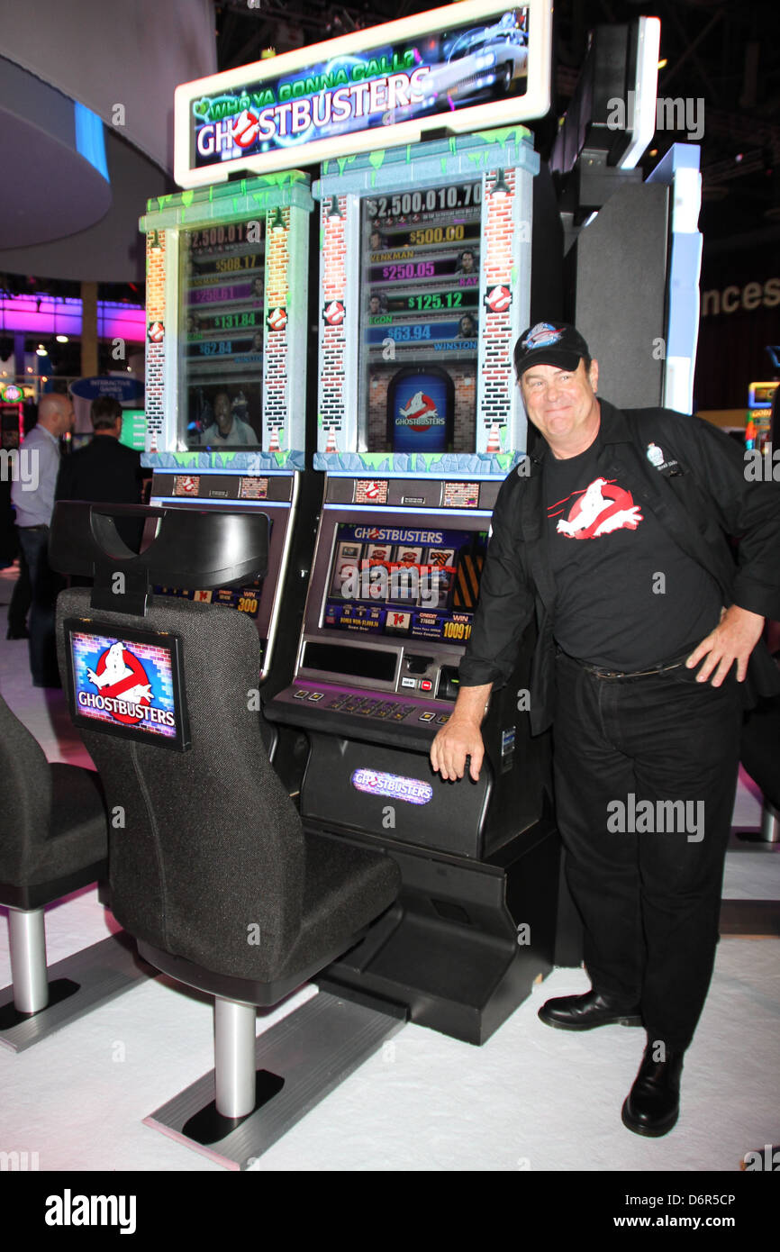 Actor Dan Aykroyd unveils Ghostbusters slot machine and cuts ribbon at ...