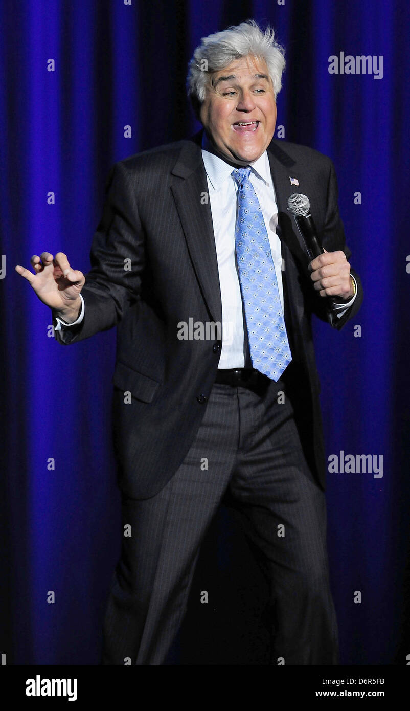 Jay Leno performs at the Seminole Hard Rock Hotel and Casino Hollywood ...