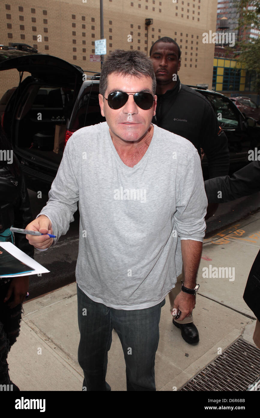 Simon Cowell outside Fox studios for 'The Wendy Williams Show' New York ...