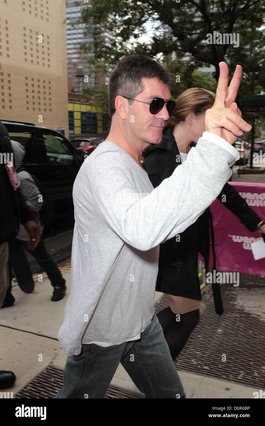 Simon Cowell outside Fox studios for 'The Wendy Williams Show' New York ...