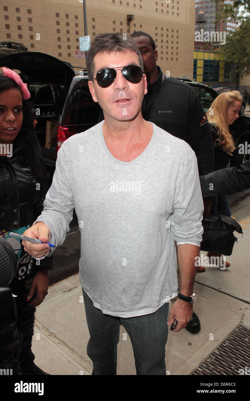 Simon Cowell outside Fox studios for 'The Wendy Williams Show' New York ...
