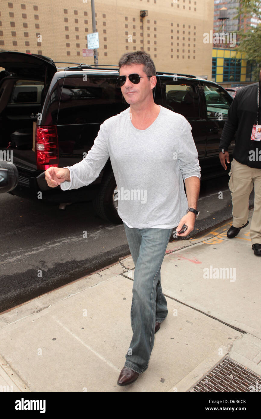Simon Cowell outside Fox studios for 'The Wendy Williams Show' New York ...
