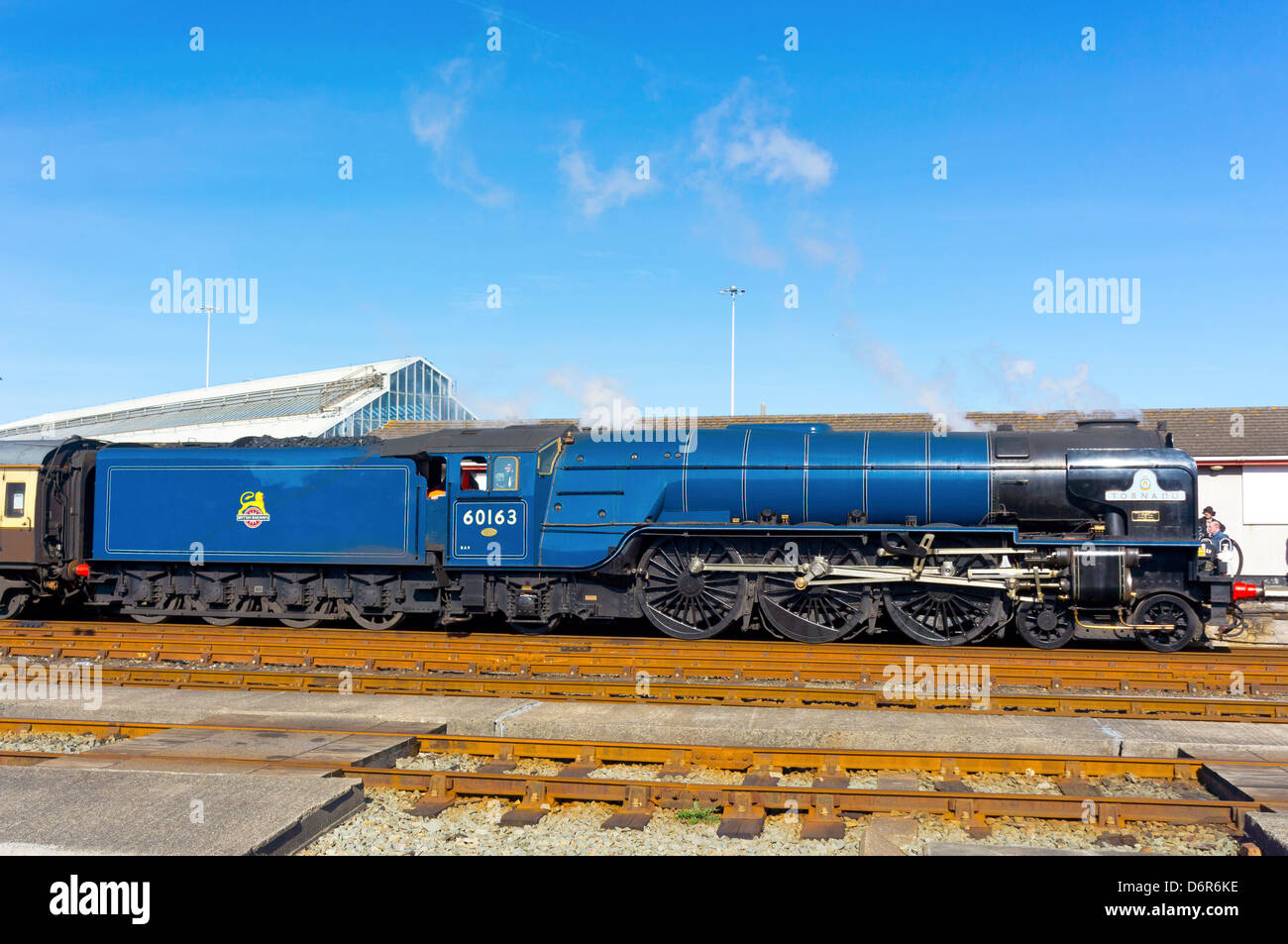 Tornado 60163 Steam Engine at Holyhead station Anglesey North Wales Uk ...