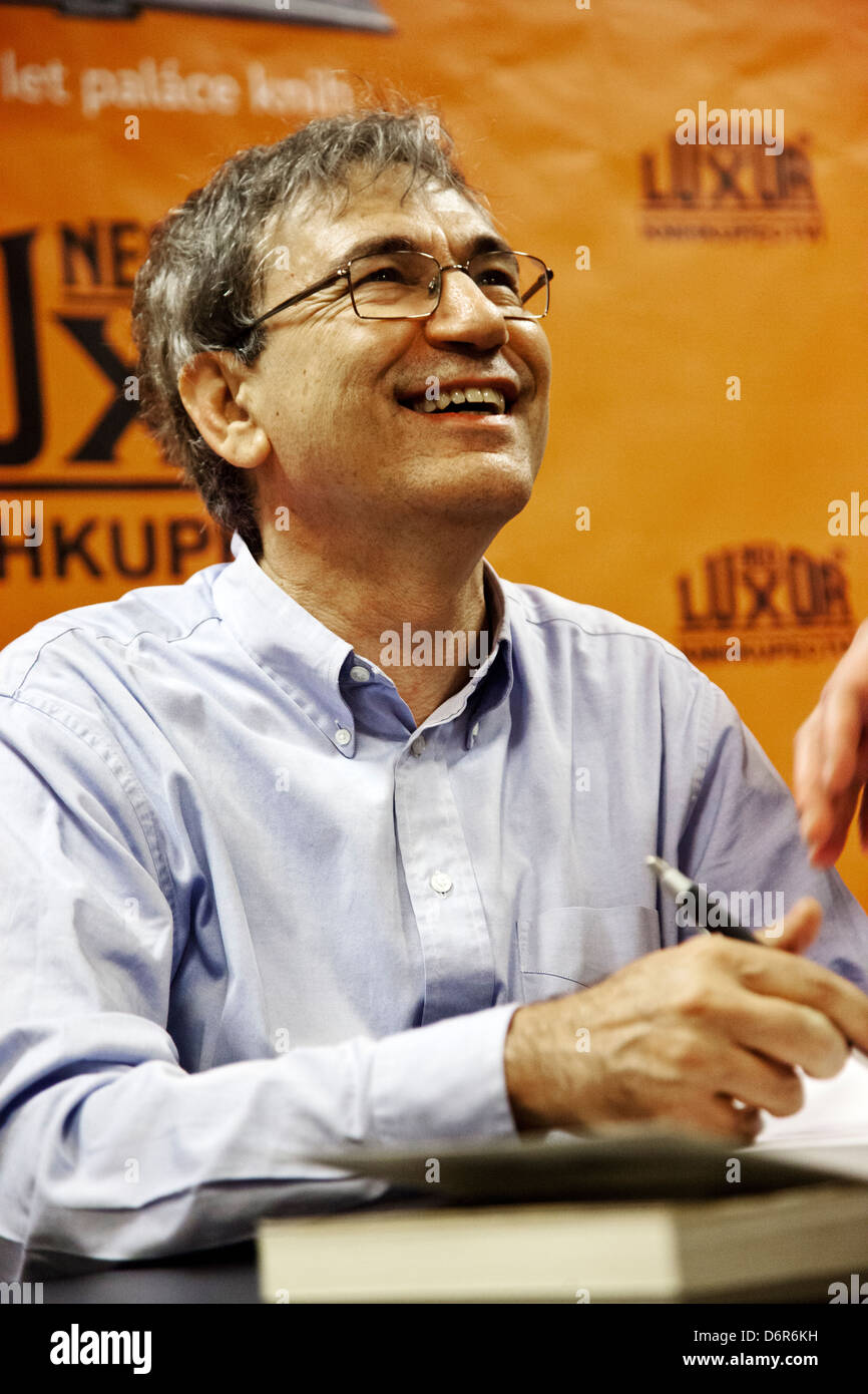 Turkish writer Orhan Pamuk, recipient of the 2006 Nobel Prize in ...