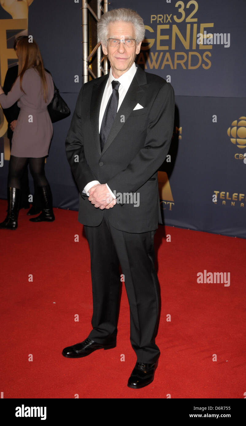 David Cronenberg The 32nd Annual Genie Awards Arrival at the Westin Harbour Castle. Toronto ...