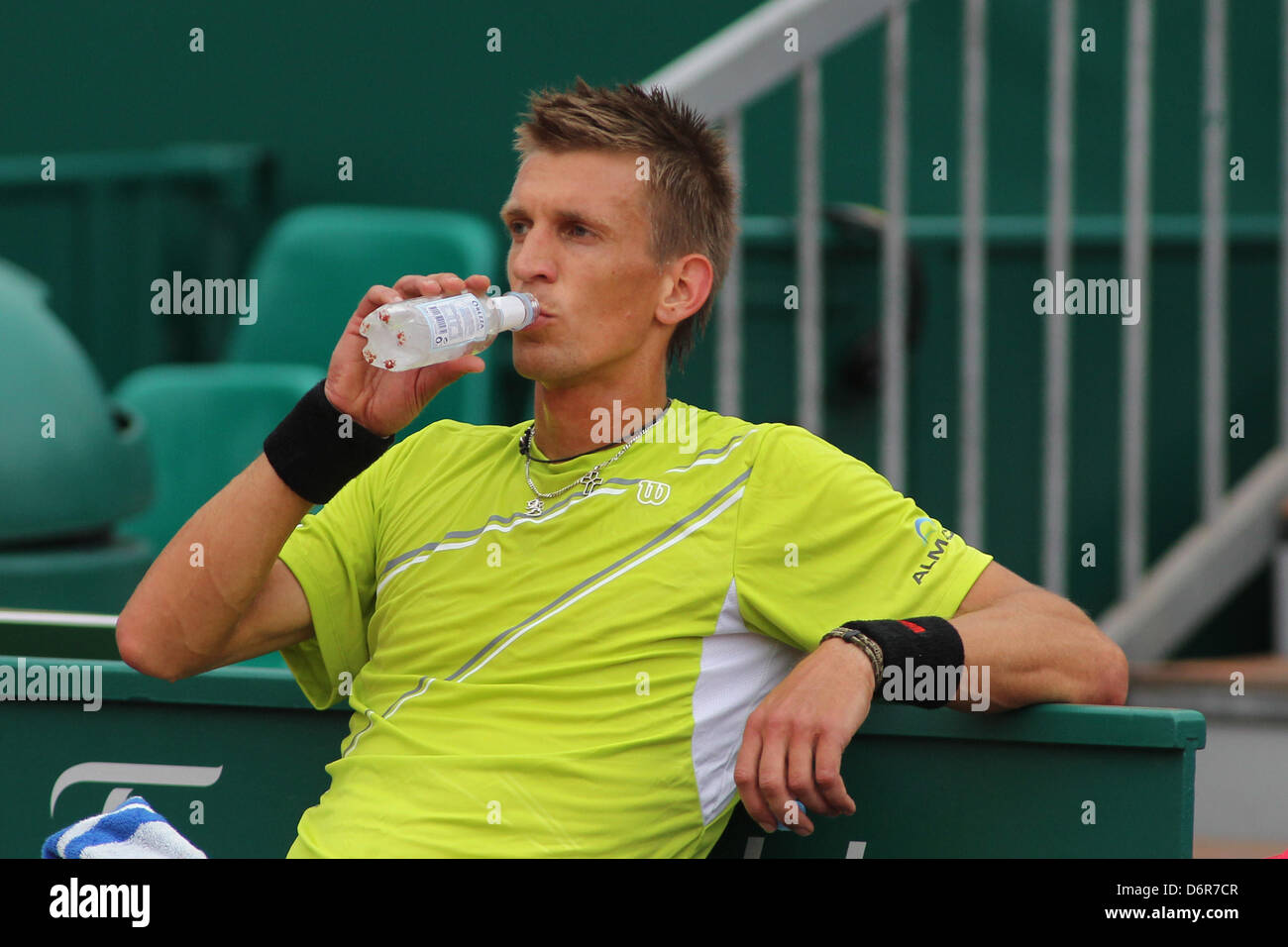 MONTE CARLO, MONACO - APRIL 19: Jarkko Nieminen of Finland in action ...