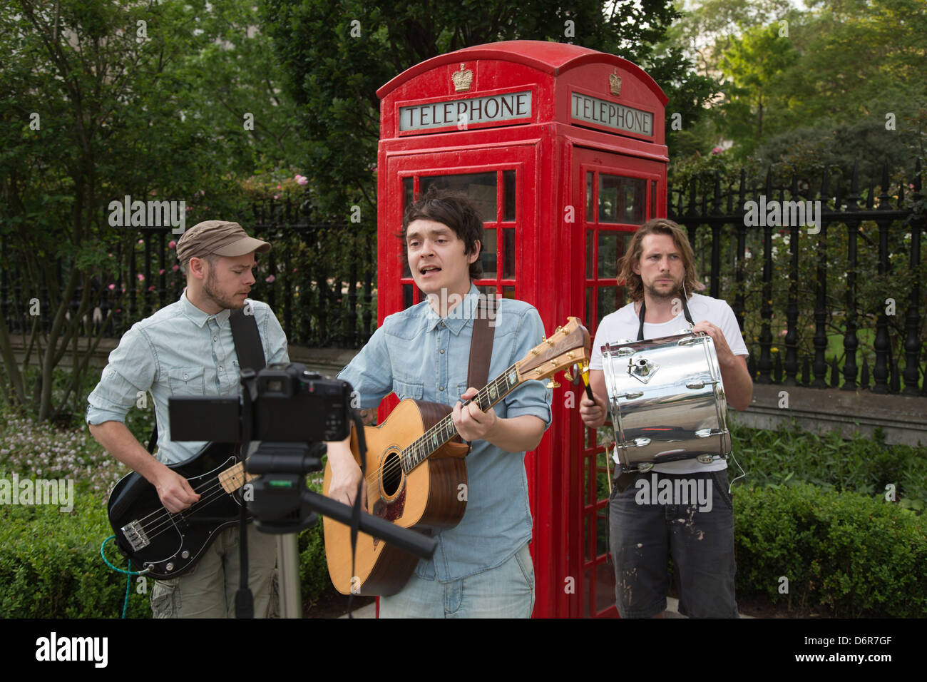 London, United Kingdom, unknown pop band shot a video of himself in ...