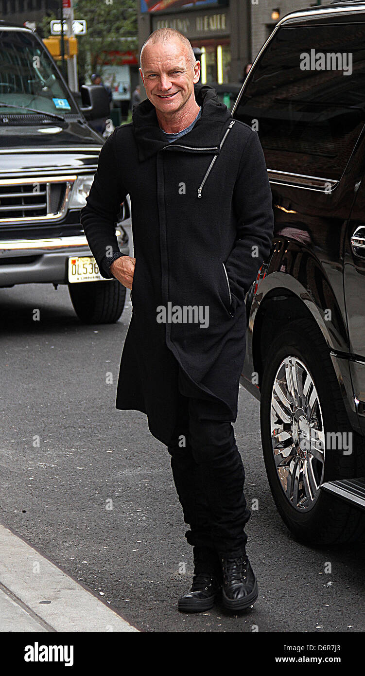 Sting aka Gordon Sumner 'The Late Show with David Letterman' at the Ed ...
