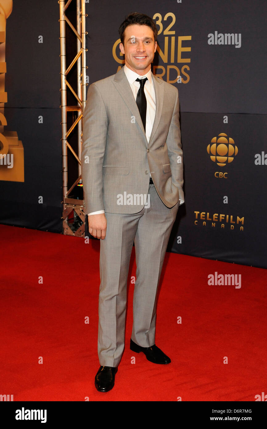 Dillon Casey The 32nd Annual Genie Awards Arrival at the Westin Harbour Castle. Toronto, Canada ...