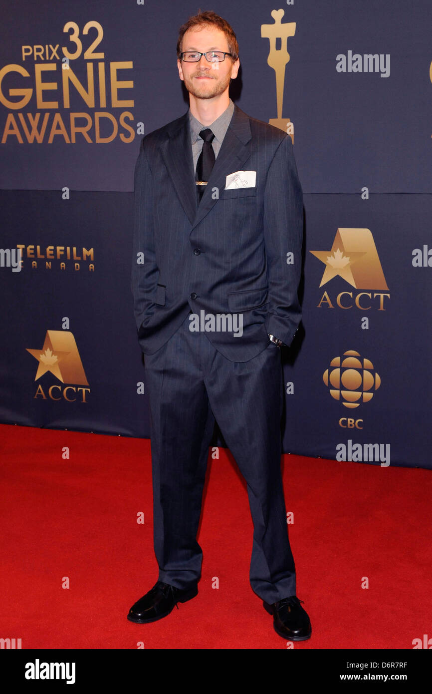 Matthew Heiti The 32nd Annual Genie Awards Arrival at the Westin Harbour Castle. Toronto, Canada ...