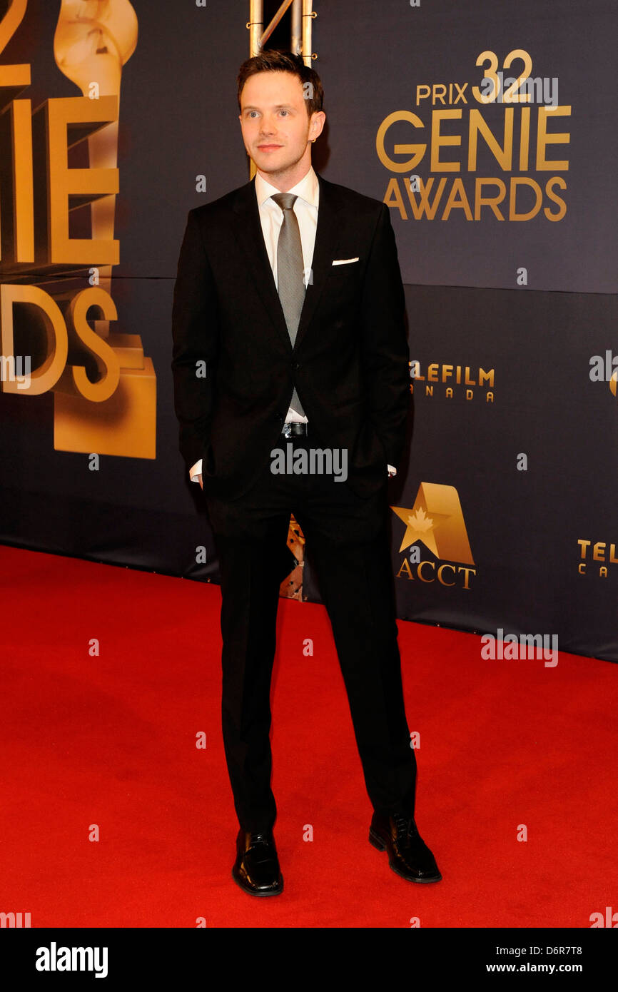 Mark O'Brien The 32nd Annual Genie Awards Arrival at the Westin Harbour Castle. Toronto, Canada ...