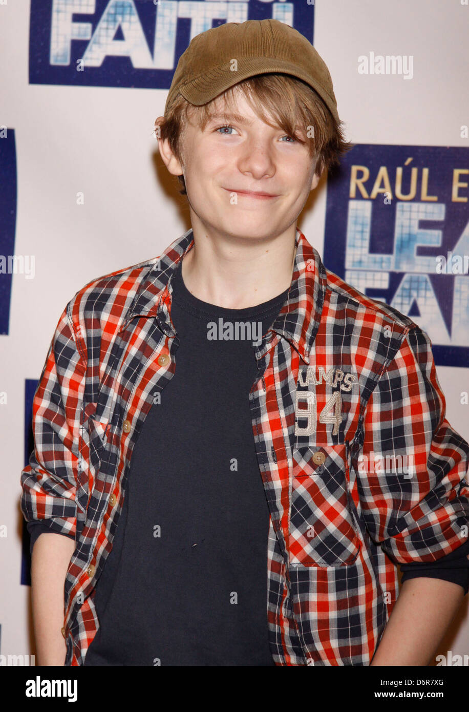 Talon Ackerman Photocall with the cast of the Broadway musical 'Leap Of ...