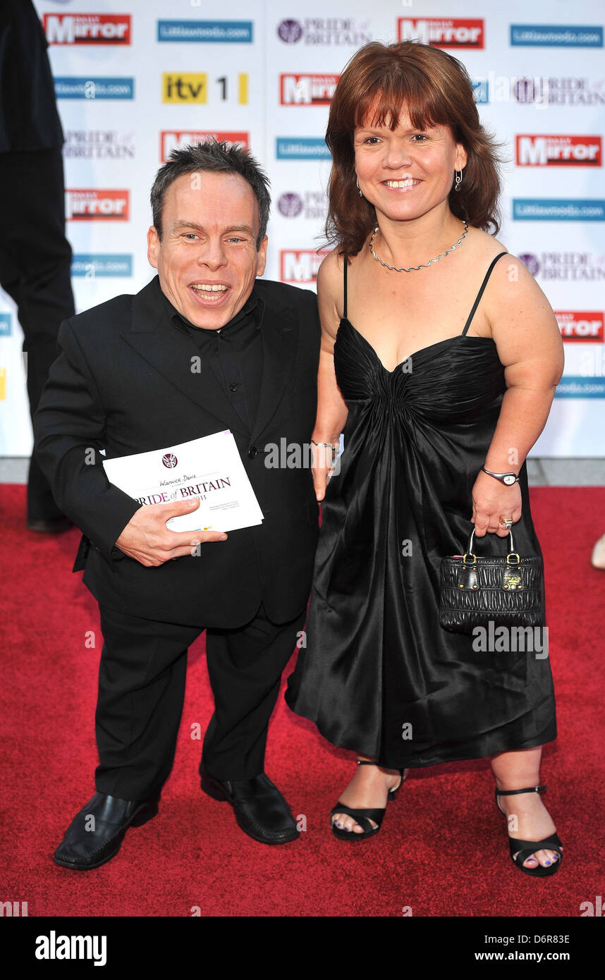 Warwick Davis and guest 2011 Pride of Britain Awards held at the ...