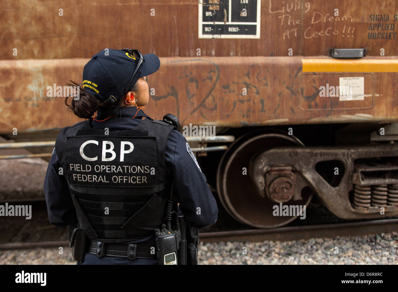 Us customs border patrol officer hi-res stock photography and images ...