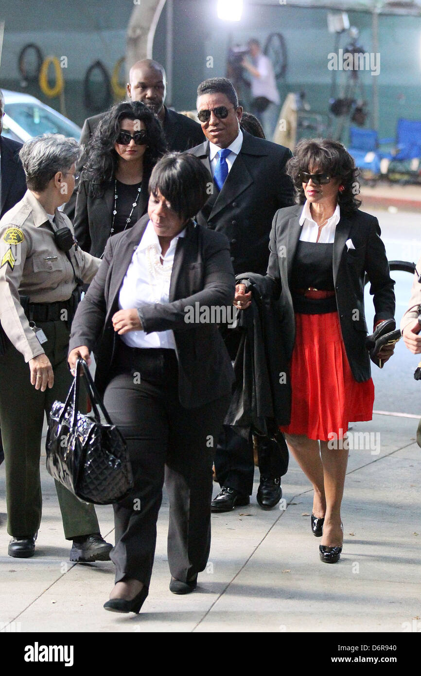 Halima Rashid and Jermaine Jackson arrive at Los Angeles Superior Court ...
