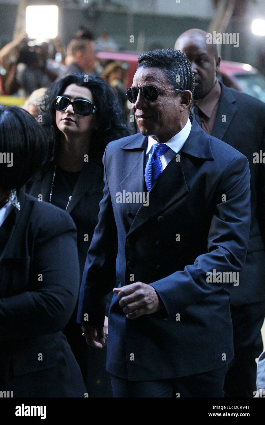 Halima Rashid and Jermaine Jackson arrive at Los Angeles Superior Court ...