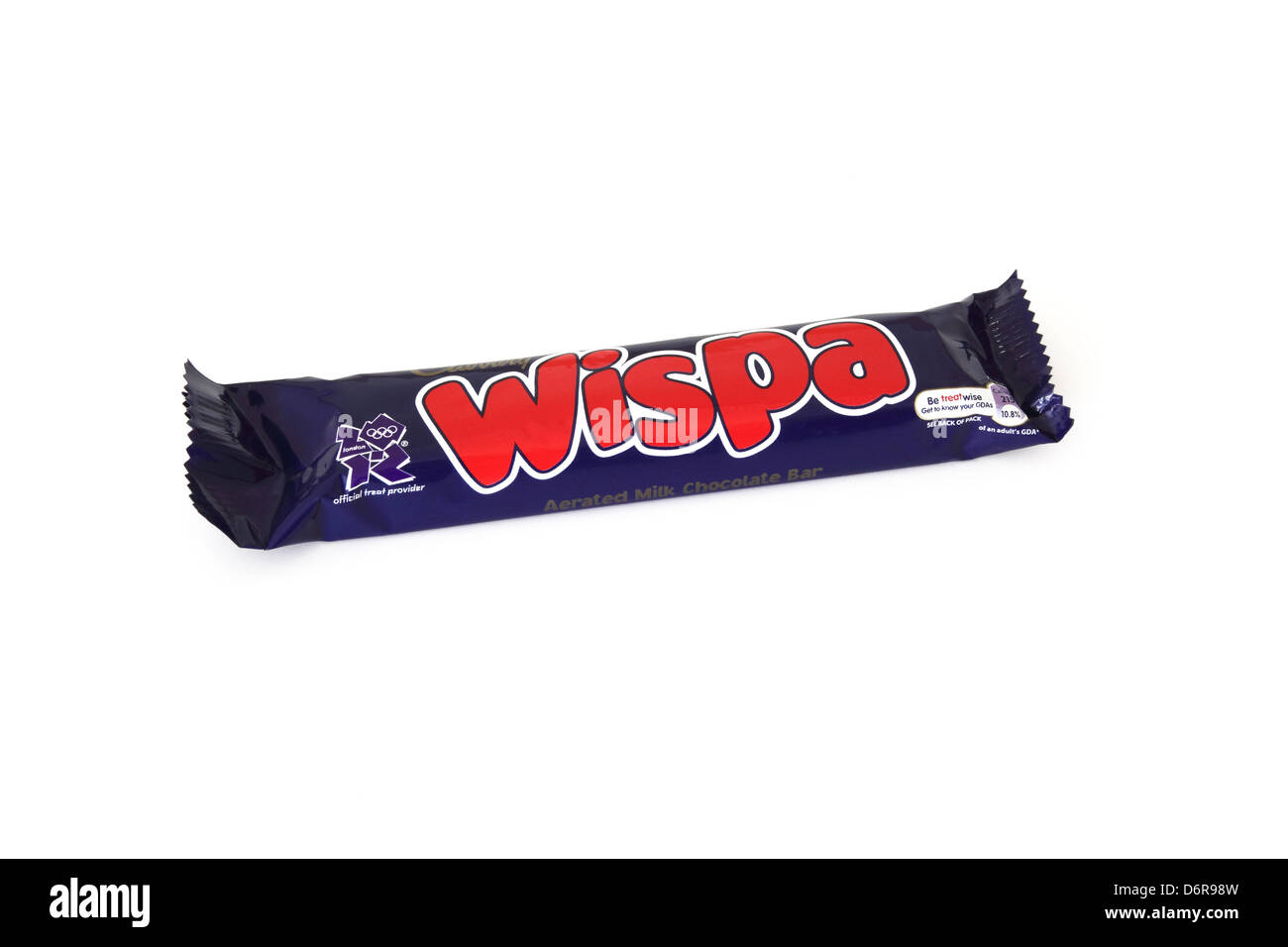 Cadbury's Wispa Bar on a White Background Stock Photo - Alamy