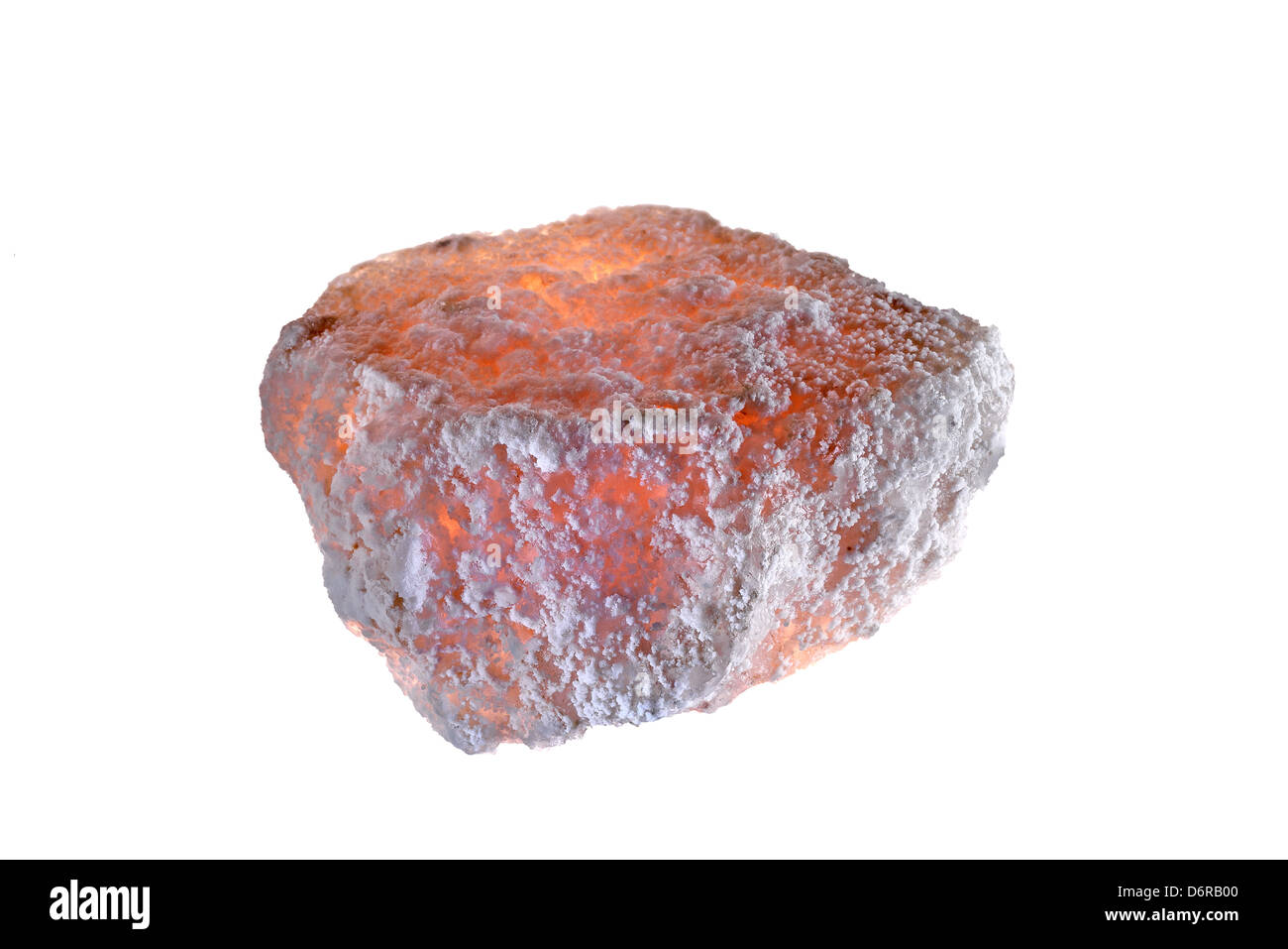 Rock salt close-up, isolated on white background Stock Photo - Alamy