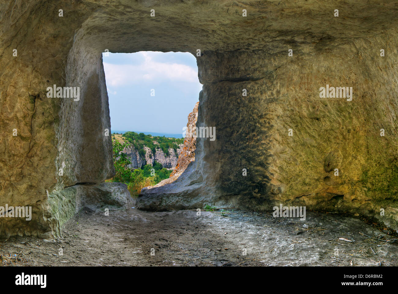 In cave. Element of design Stock Photo - Alamy