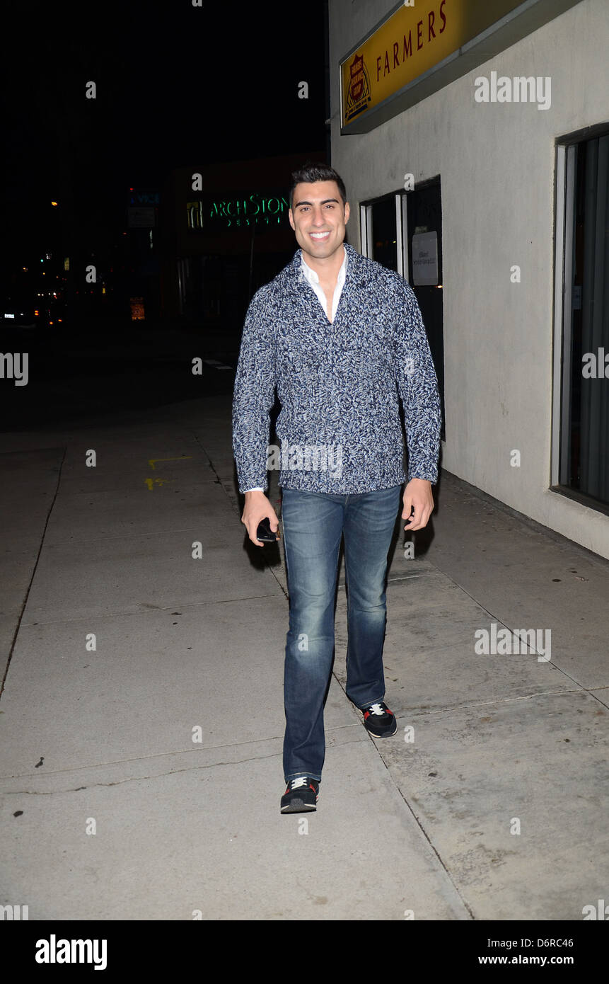 Adam Sabbagh arrives at Pearl Records 2011 Christmas party at CAPS in ...