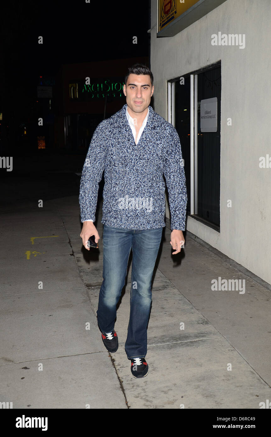 Adam Sabbagh arrives at Pearl Records 2011 Christmas party at CAPS in ...