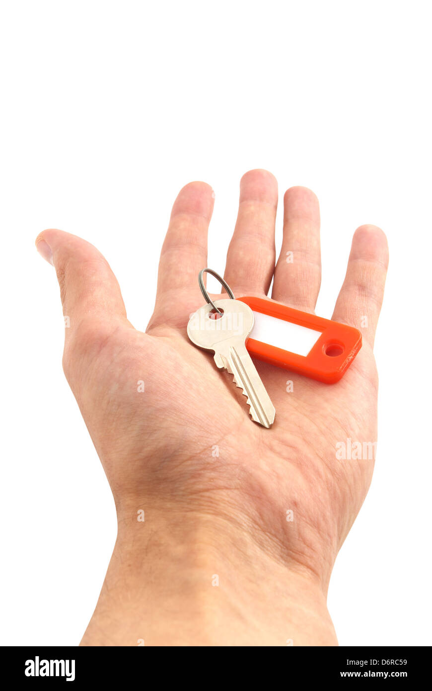 Key in hand. Element of design Stock Photo - Alamy