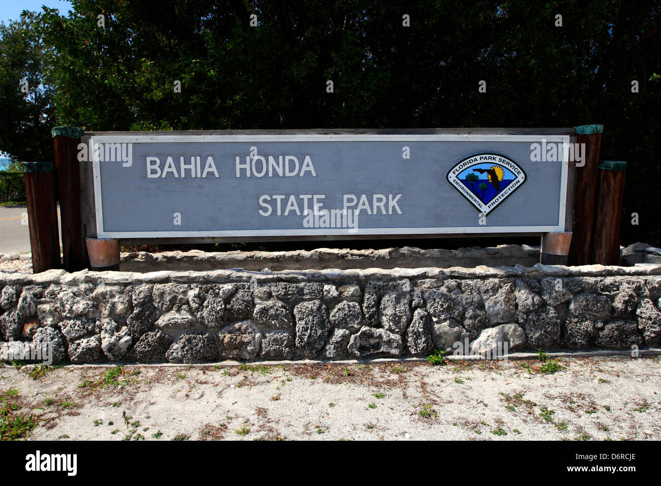 Bahia Honda State Park sign, Florida Keys, Monroe County, Florida, USA ...