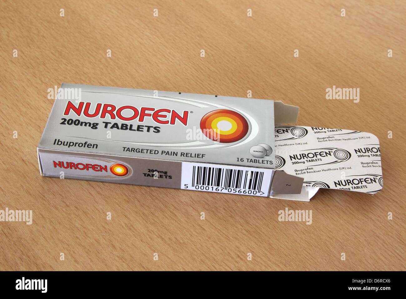 Nurofen Ibuprofen Painkiller Tablets Stock Photo - Alamy