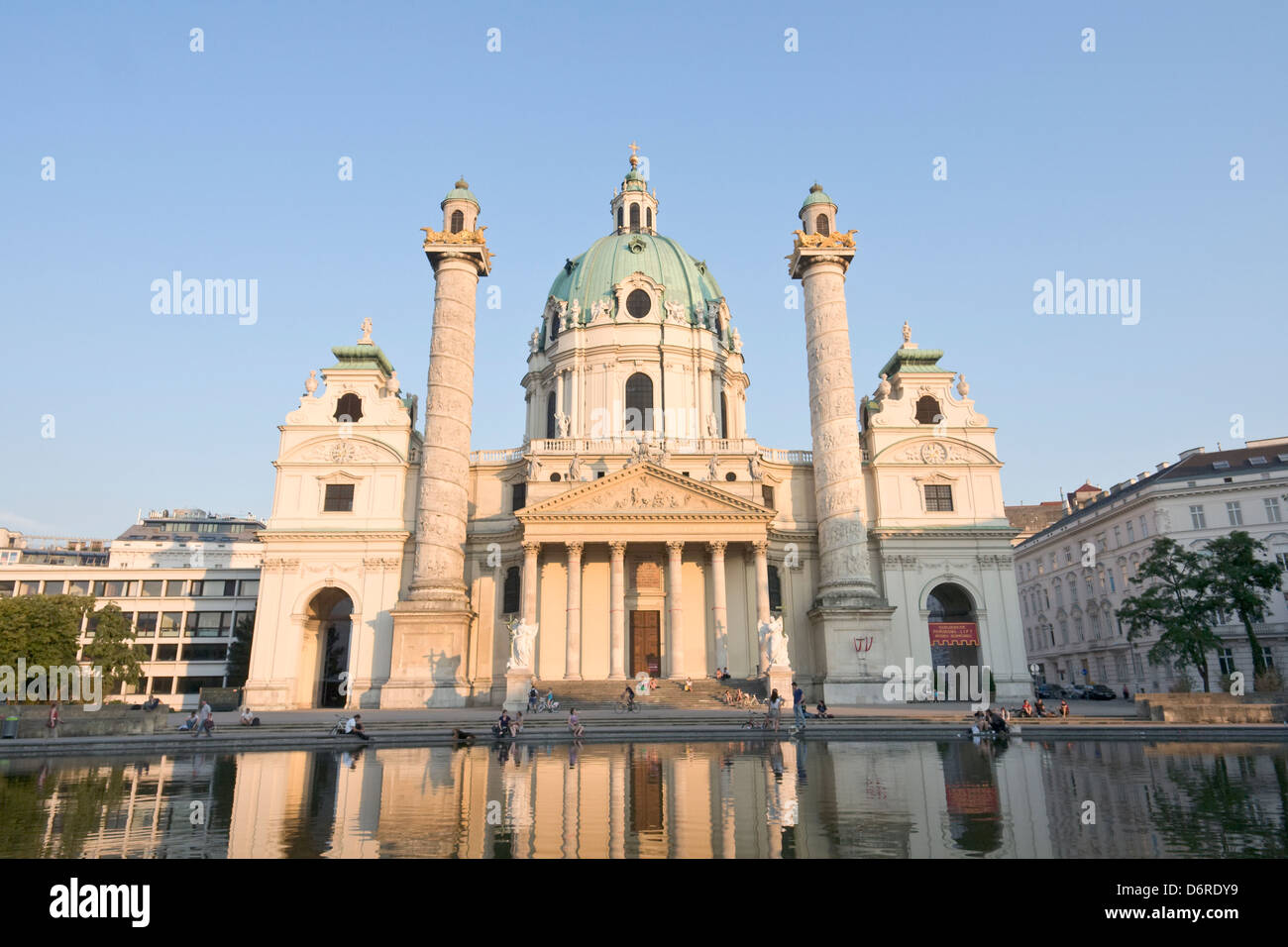 Church Of Saint Charles Karlskirche Stock Photos & Church Of Saint ...