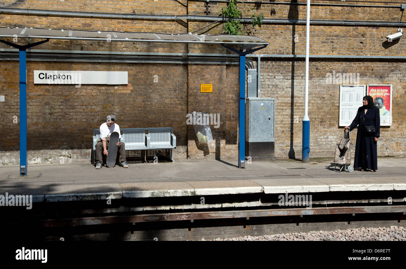 London, United Kingdom, Clapton station connectivity for suburban ...