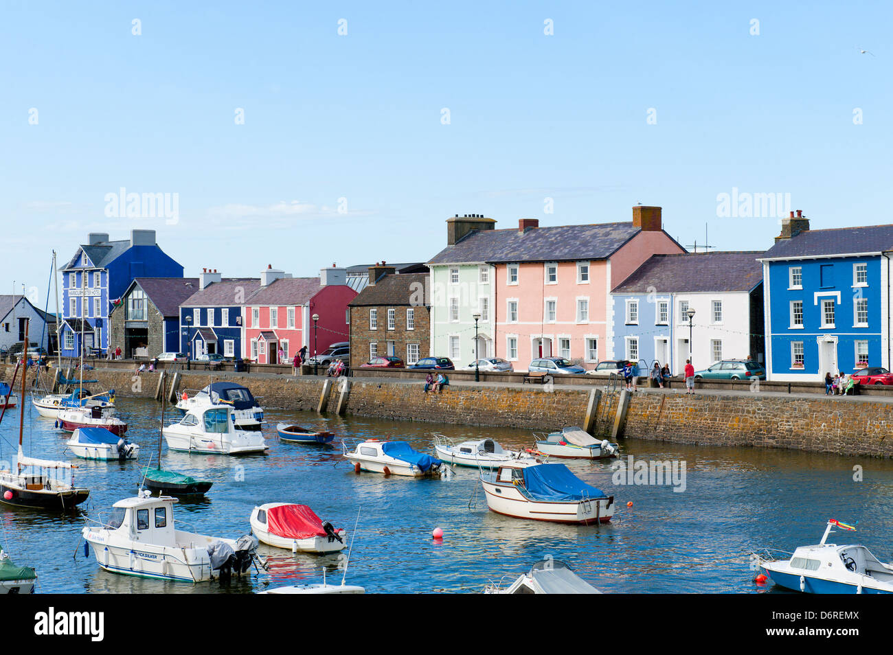 Aberaeron, Ceredigion, Wales, UK Stock Photo - Alamy