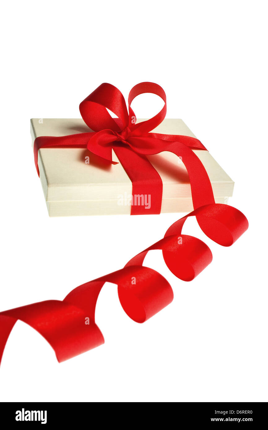 Present isolated on white Stock Photo - Alamy