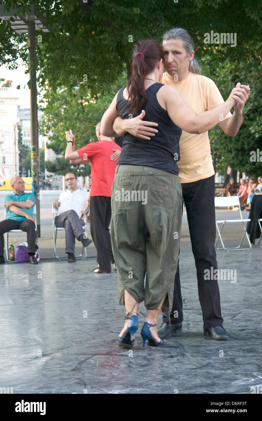 Open-air dancing lesson Stock Photo - Alamy