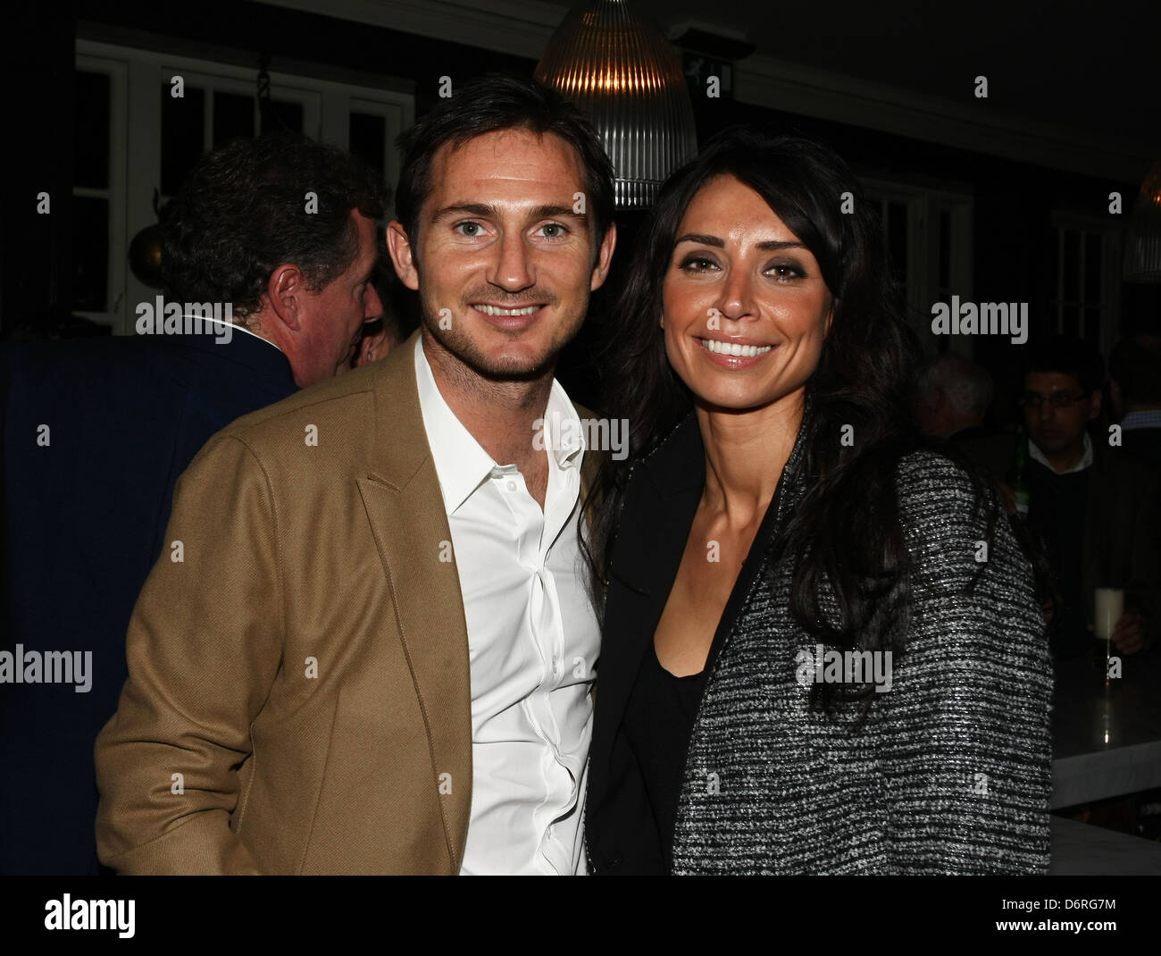 Frank Lampard and Christine Bleakley at a pub launch in west London ...