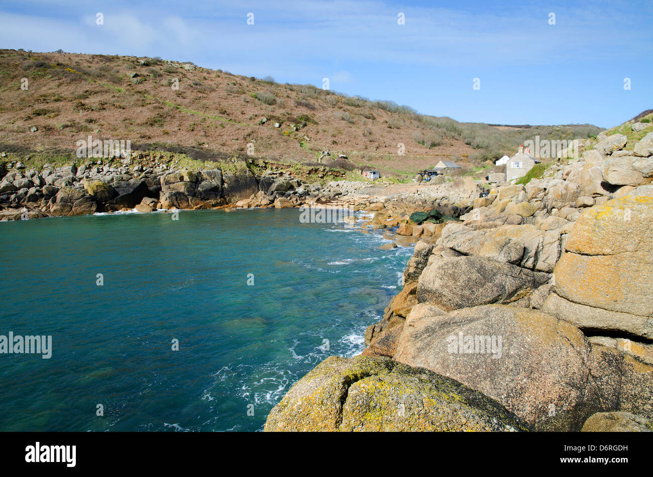 Penberth Cove near Lands End in Cornwall, England, UK Stock Photo - Alamy