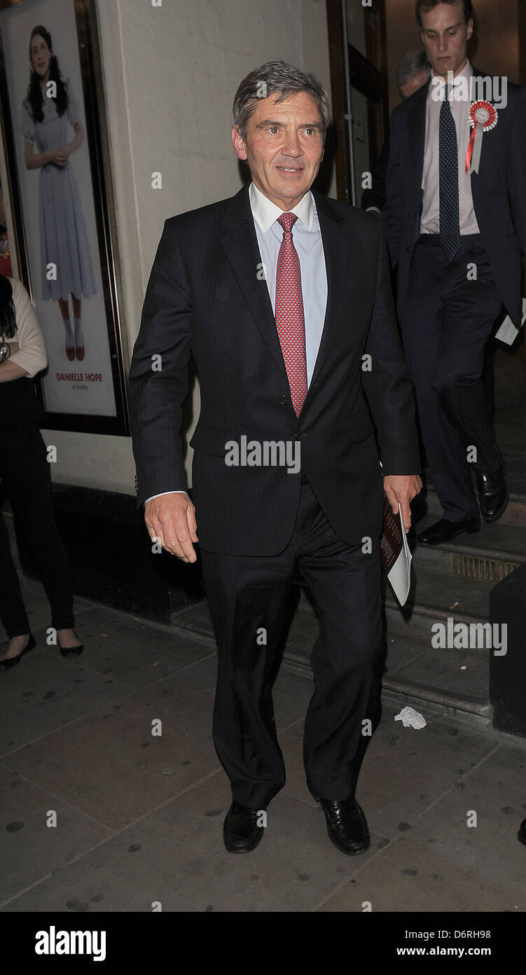 Michael Middleton leaving 'Wizard of Oz the Musical', at London ...