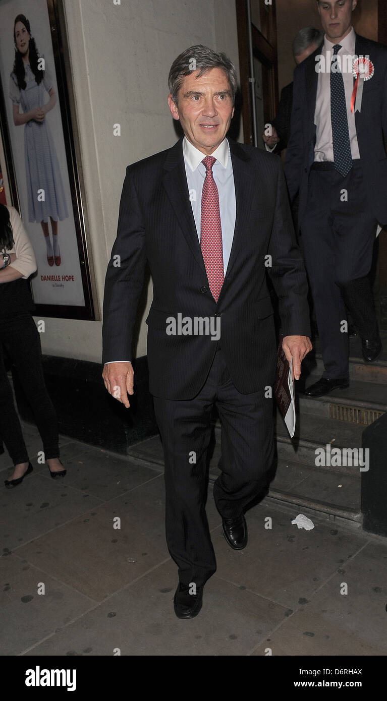 Michael Middleton leaving 'Wizard of Oz the Musical', at London ...