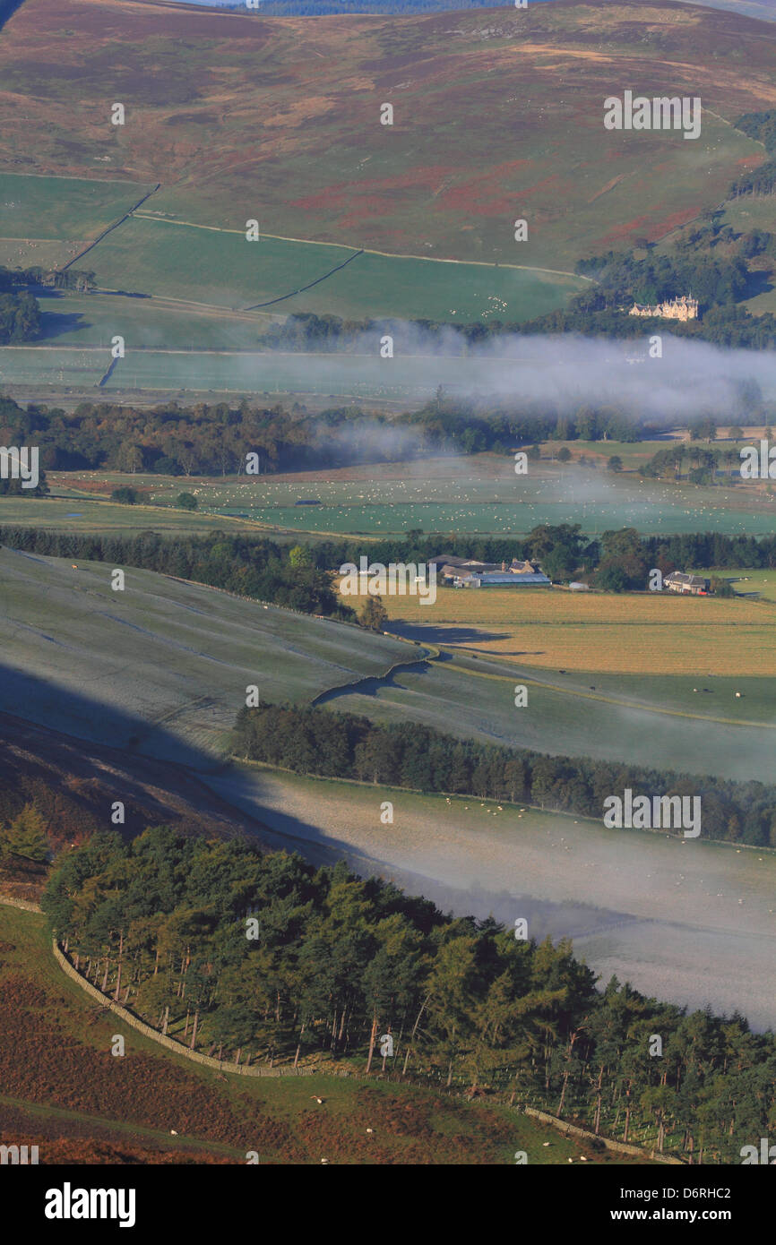 Autumnal Mist over Cademuir & Manor Valley in the Scottish Borders ...
